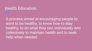 Health education, tools and its role | PDF