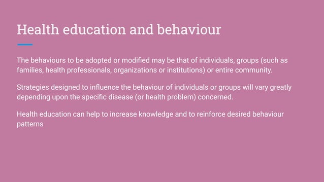 Health education, tools and its role | PDF | Medical Health