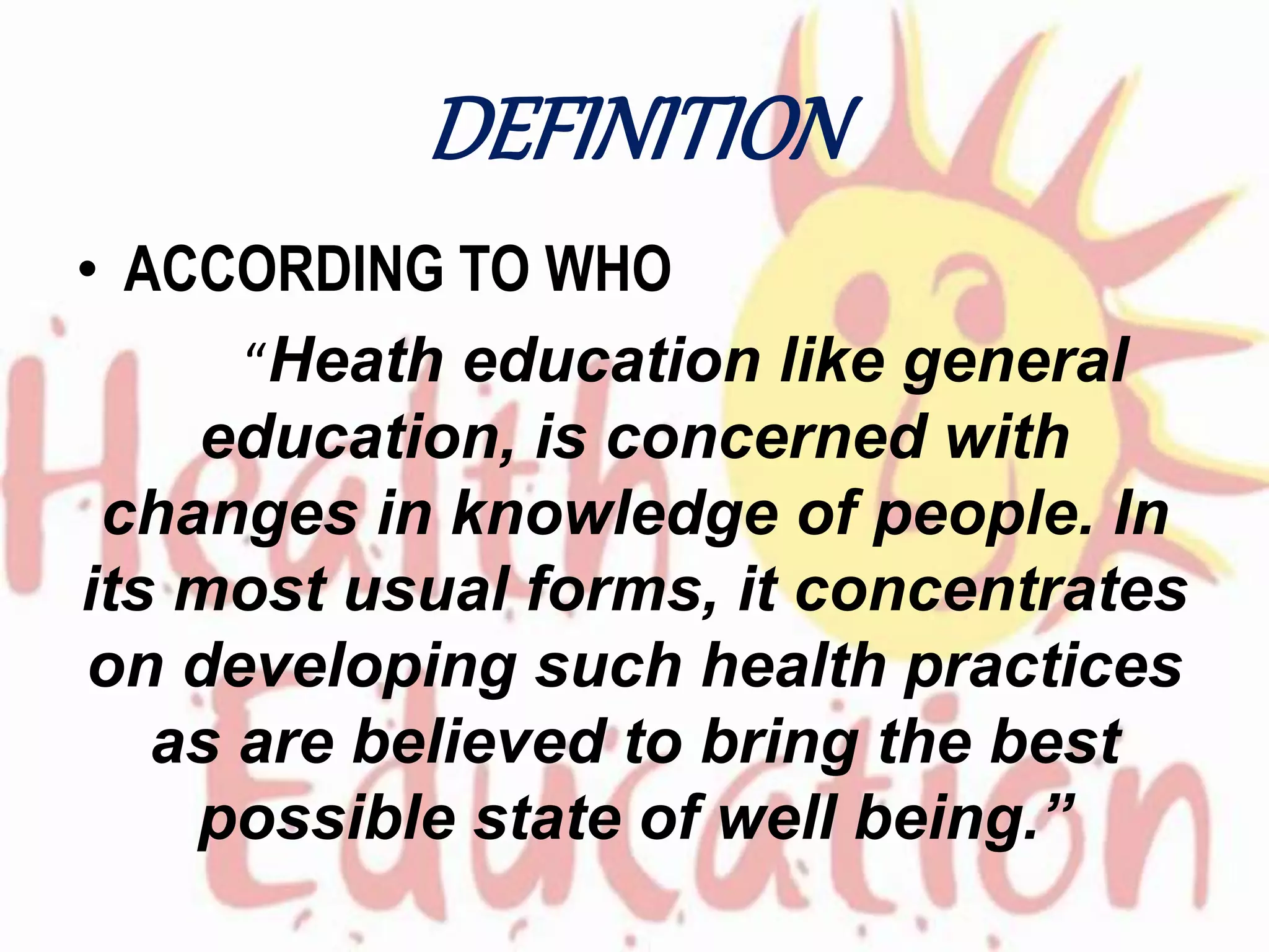 Health education | PPTX