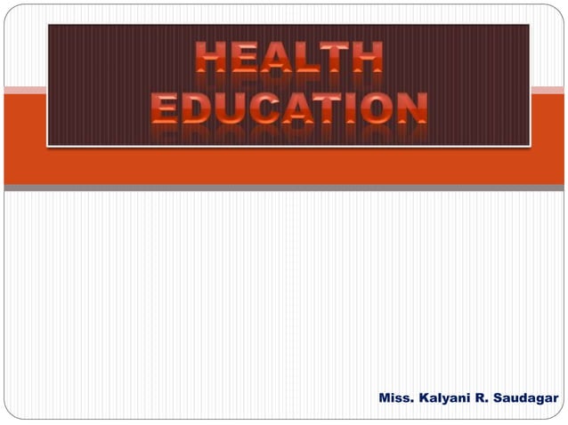 Health education | PPT
