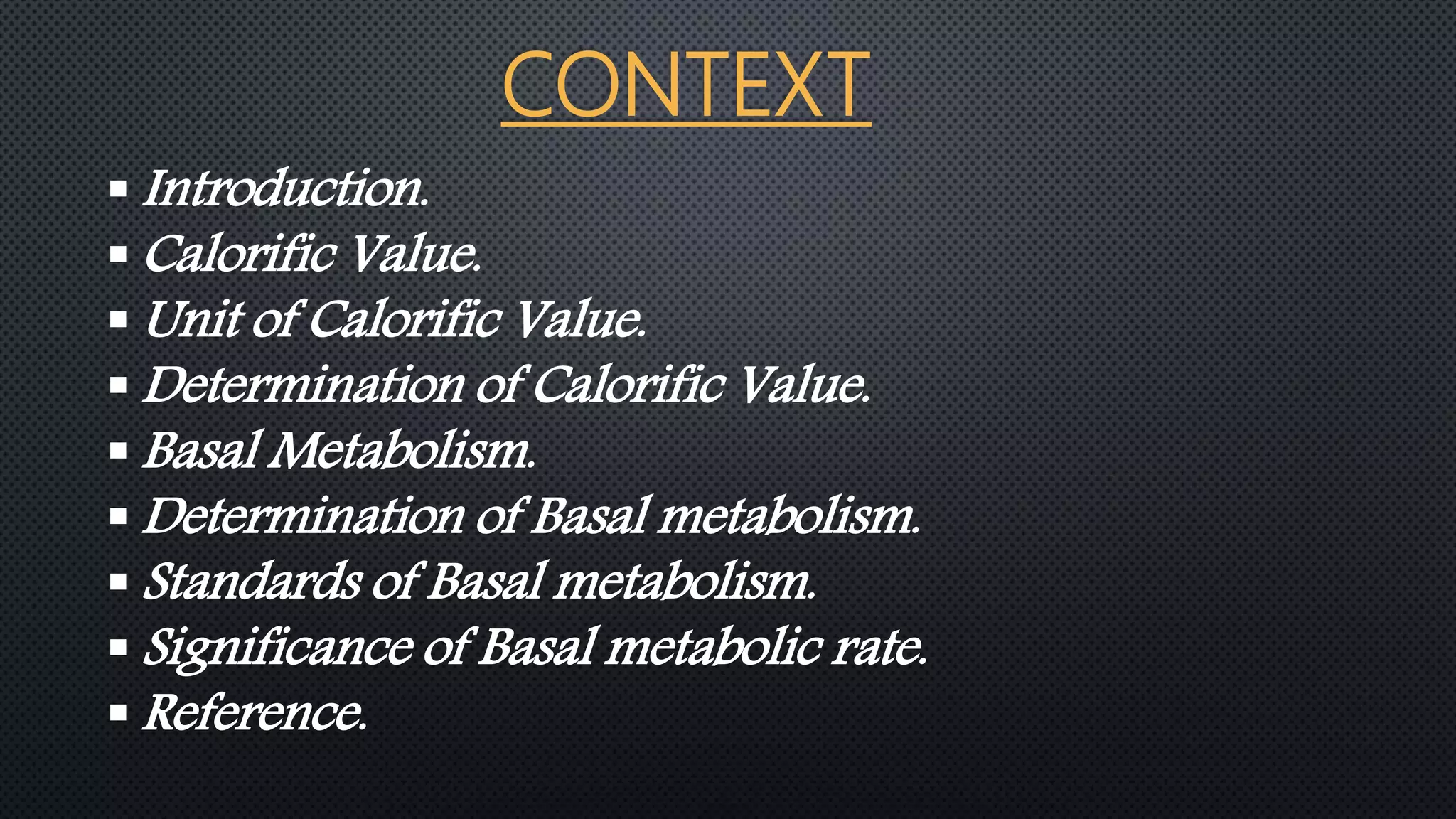 Calorific value and its significance | PPTX