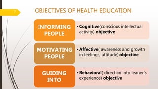 Health education | PPTX | Medical Health