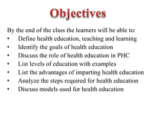Health education.ppt