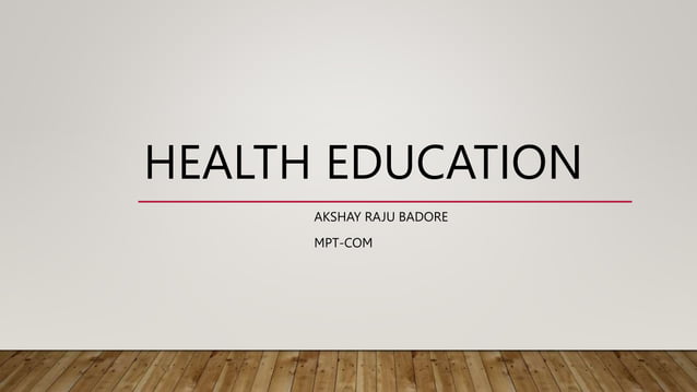 Health Education.pptx.................... | PPT