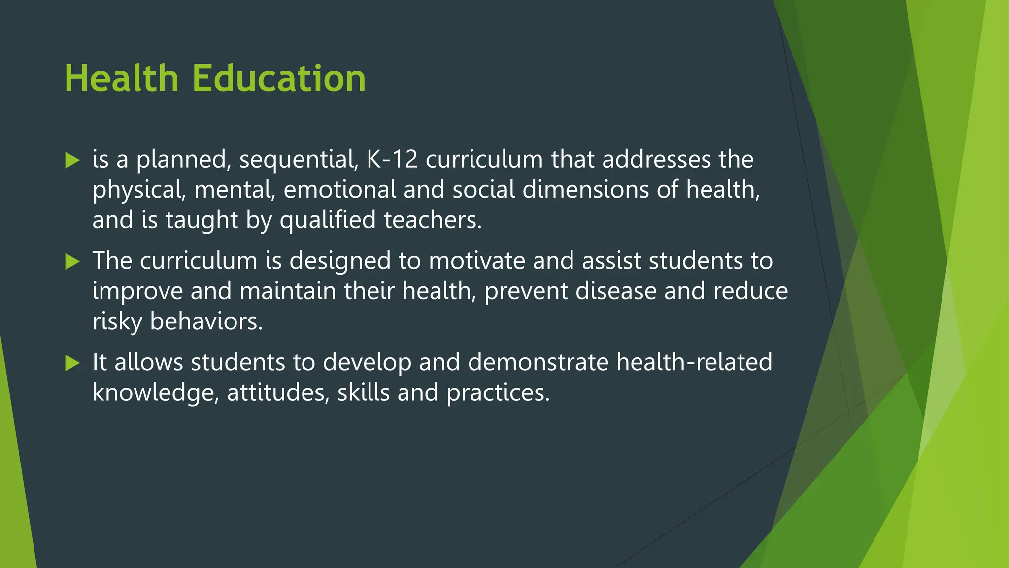 Introduction to Health Education and Characteristics.pptx