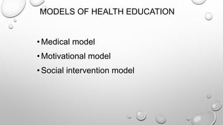 Health education prevention and social medicine | PPTX