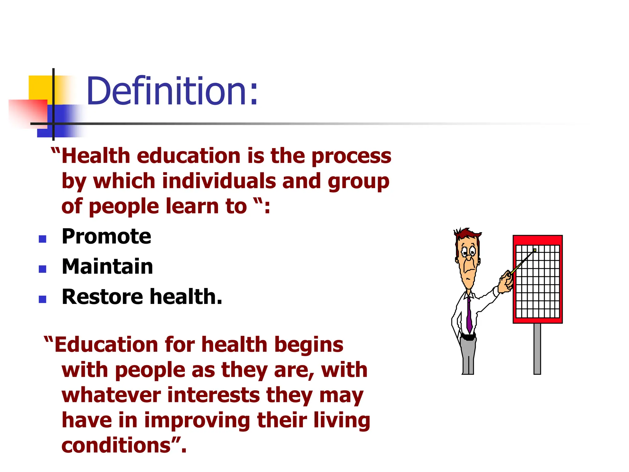 HEALTH EDUCATION and it's management, method | PPT