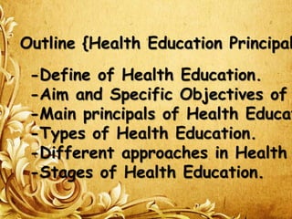 Health education | PPT