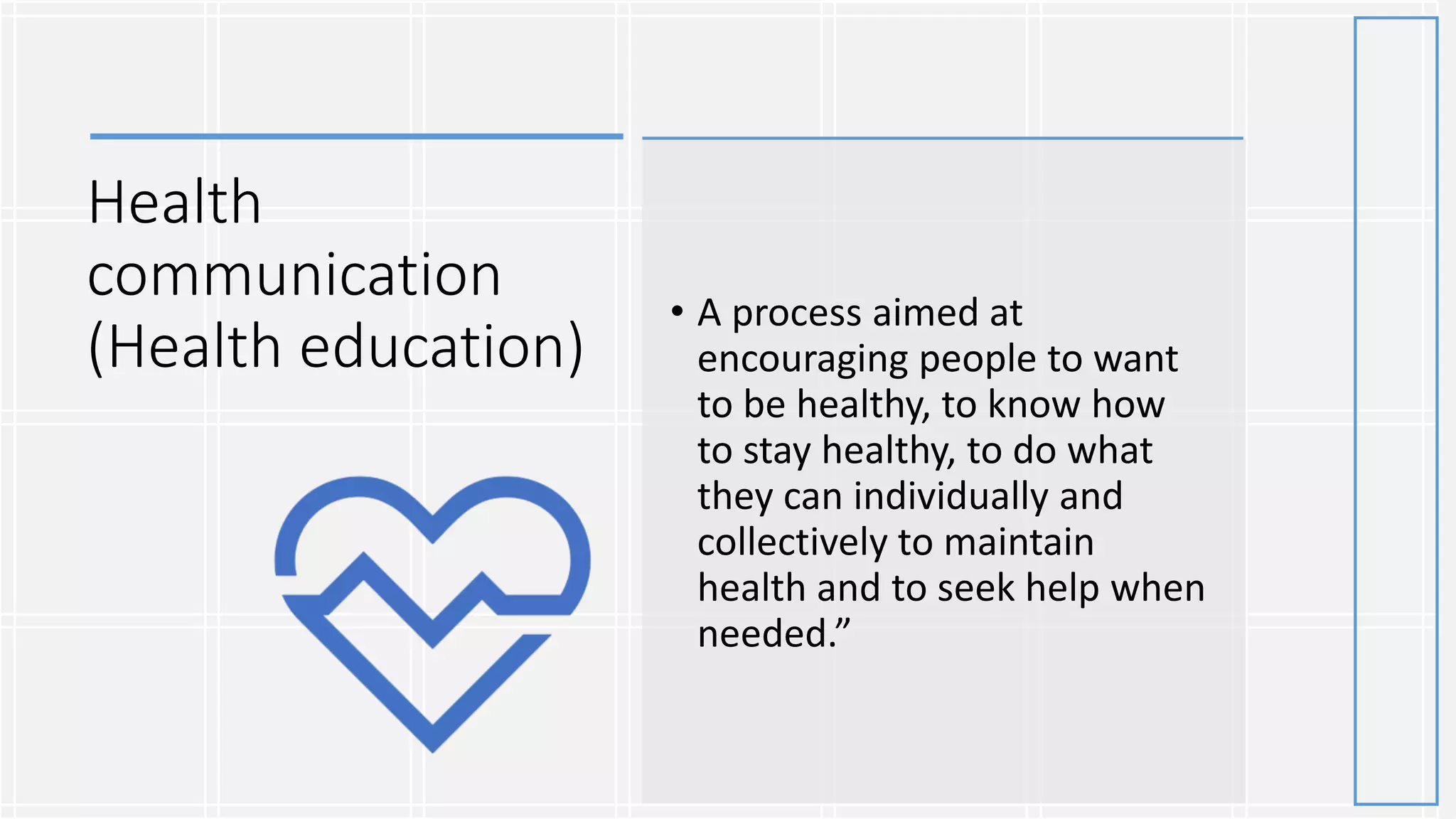 Communication for Health Education | PPTX