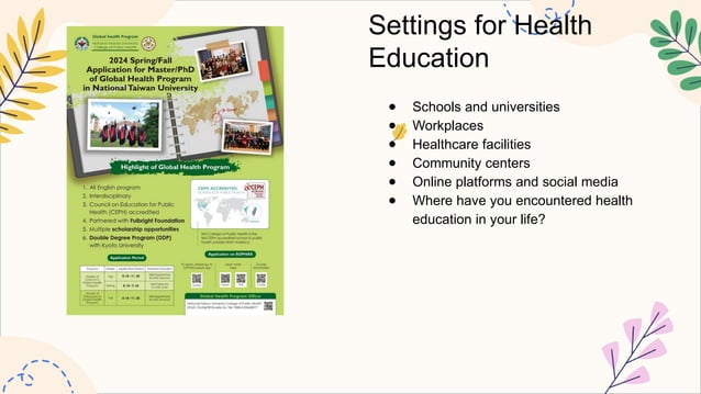 Health Education and Health Promotion_ Empowering Individuals and ...
