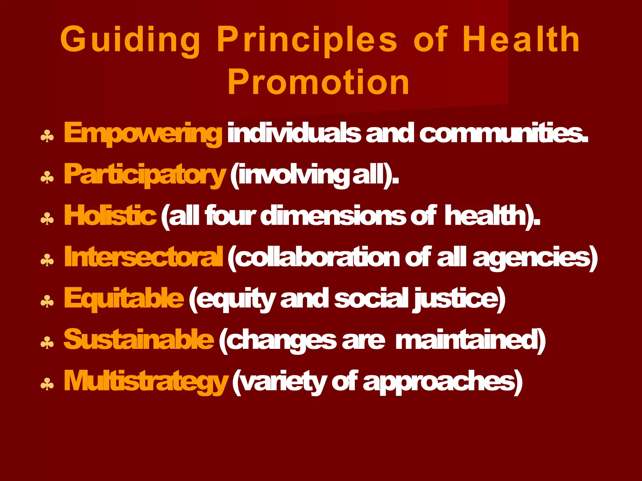 Health education and promotion | PPTX