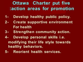 Health education and promotion | PPTX