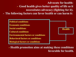 Health education and promotion | PPTX