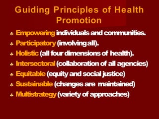 Health education and promotion | PPT