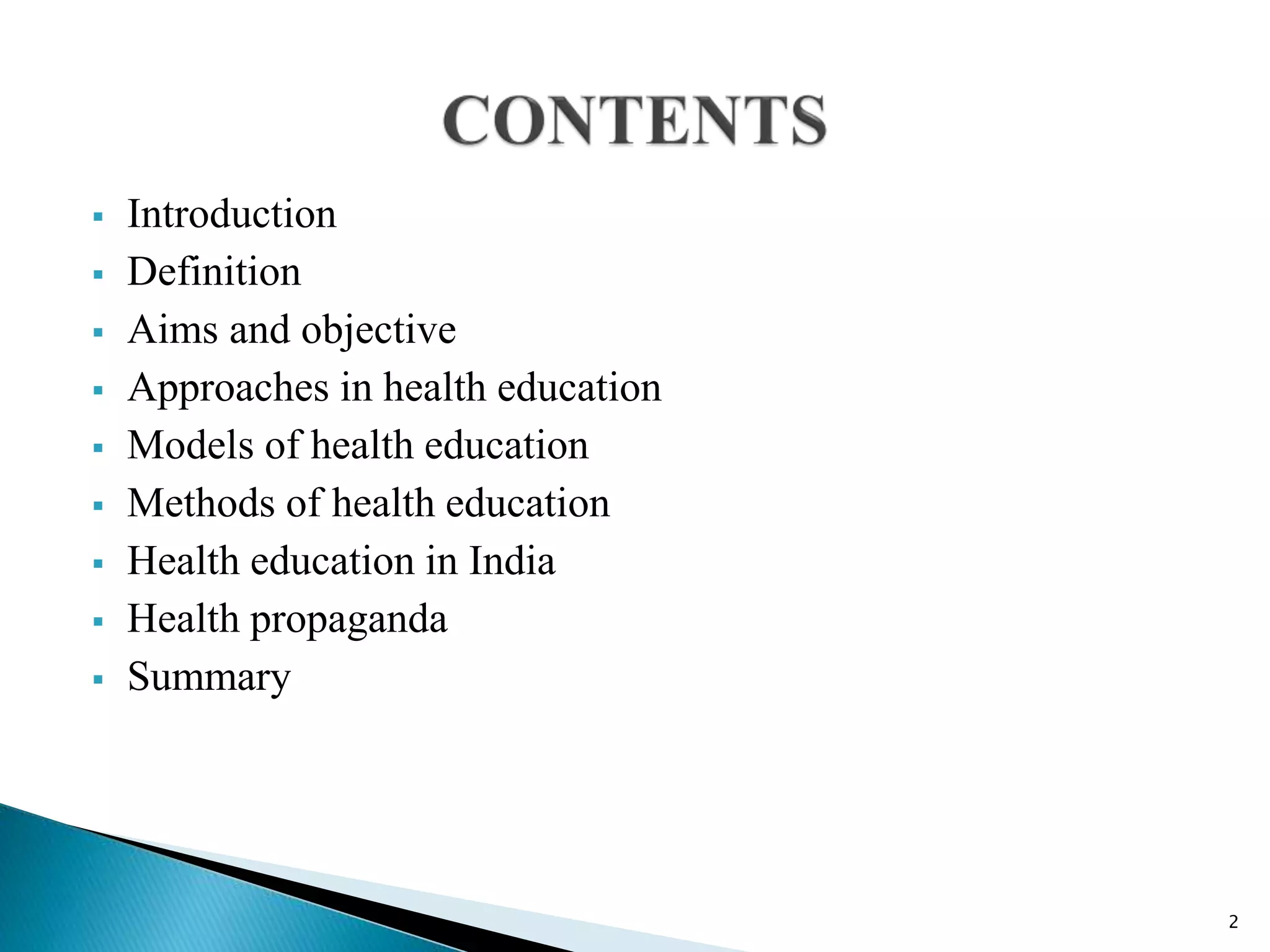 Health education and propoganda | PPTX