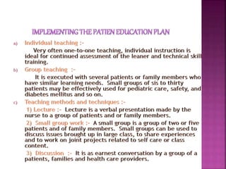 Health education in Nursing lesson plan | PPTX