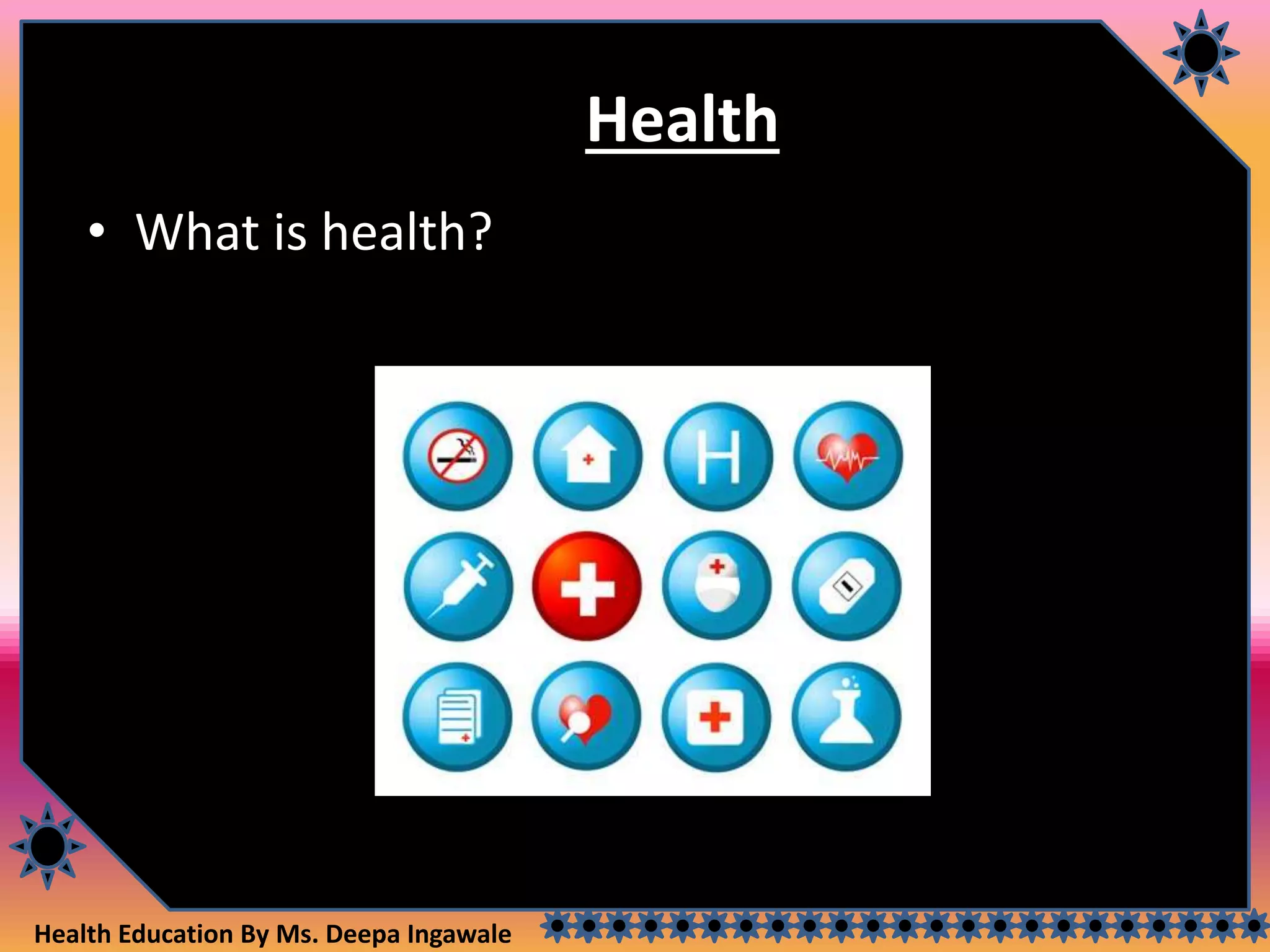 Health education ppt | PPTX