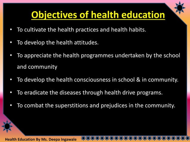 Health education ppt | PPTX | Diseases and Conditions | Medical Health