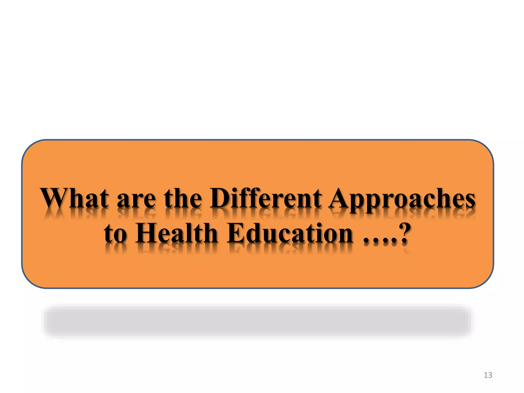 Health education principles and concepts | PPTX
