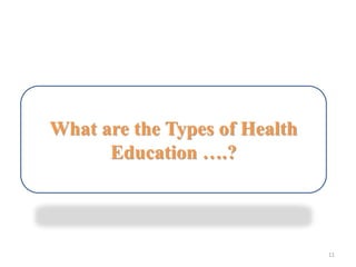 Health education principles and concepts | PPTX