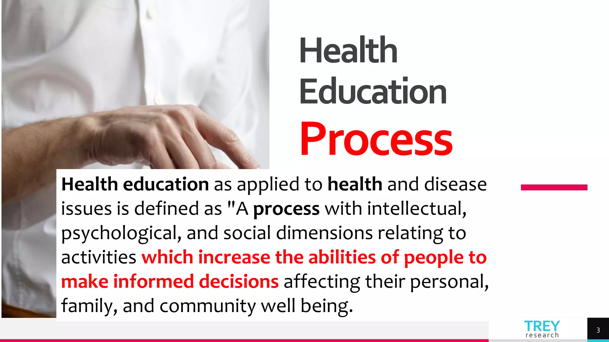 Health education process lesson 1 | PPTX