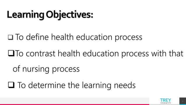 Health education process lesson 1 | PPTX