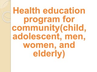 health_education_program2.pptxppppppppppp | PPT