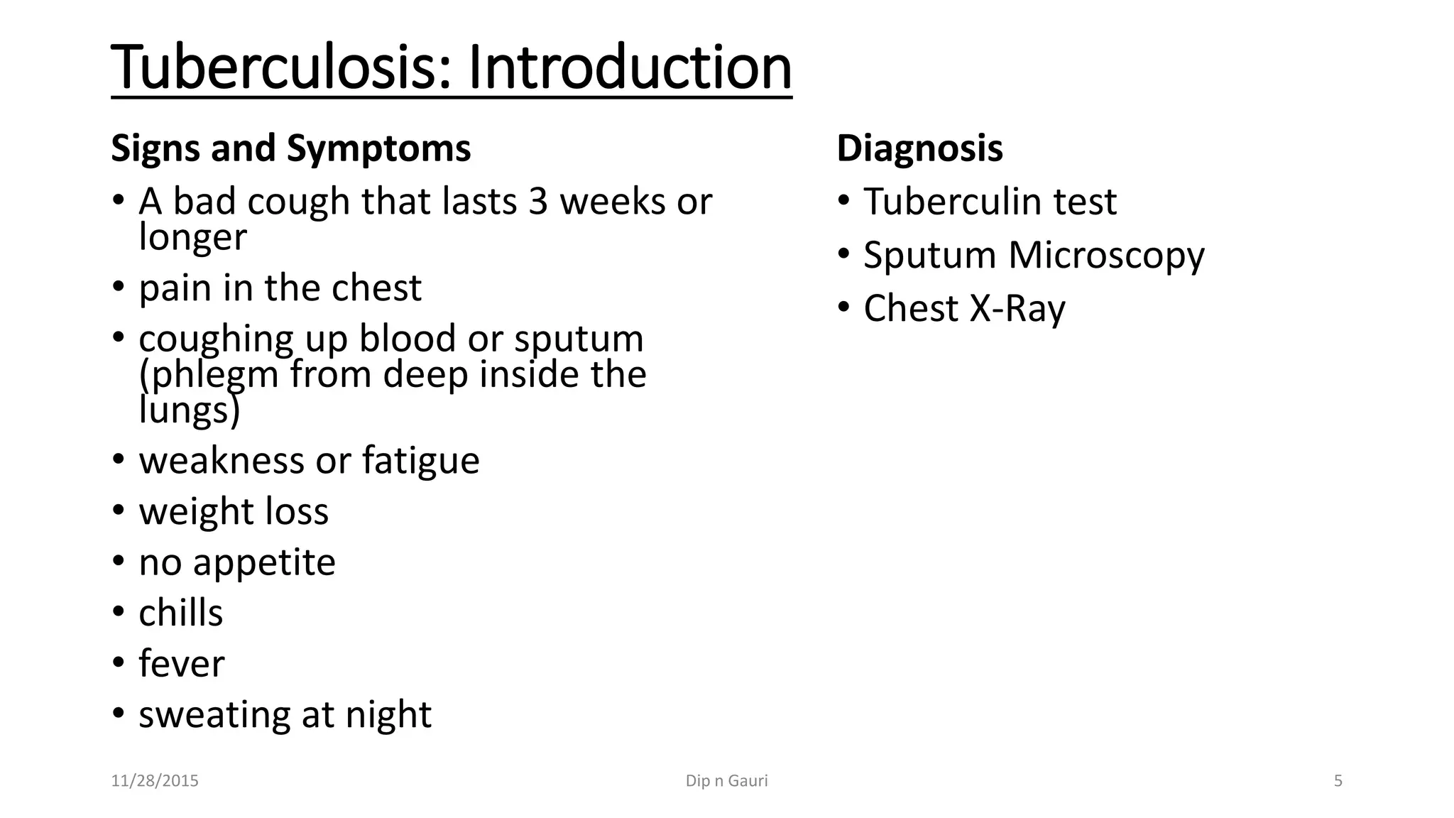 Health education program on prevention of tuberculosis | PPTX
