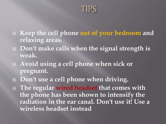 Health effects of mobile phones | PPTX | Brain and Nervous System ...
