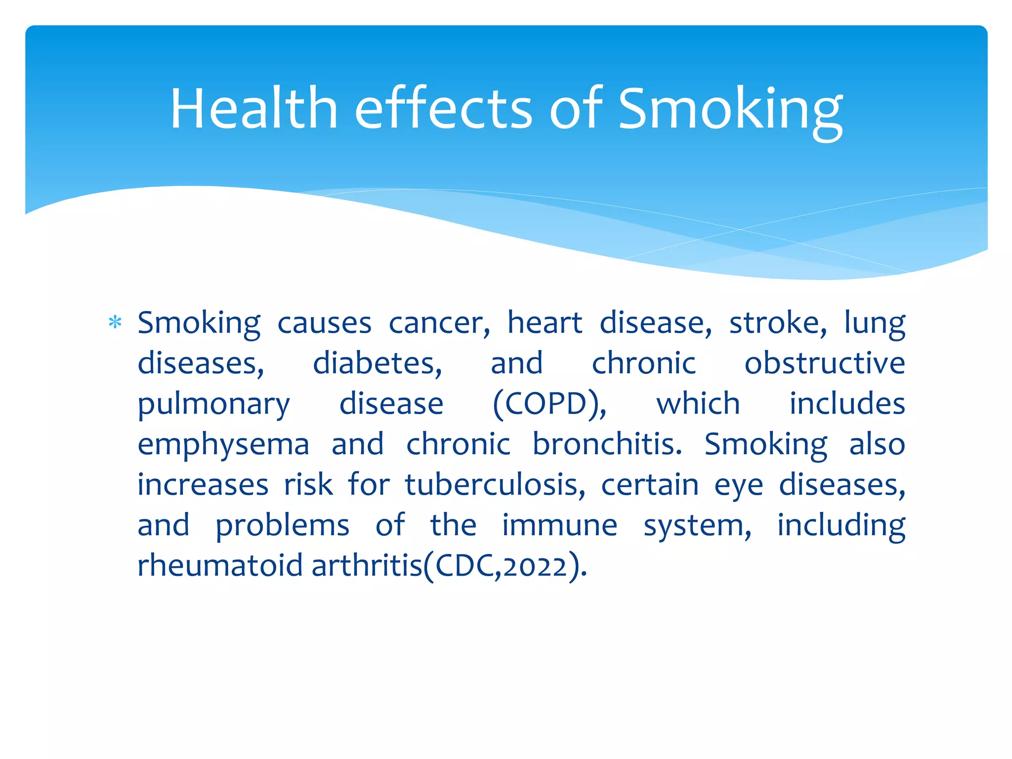 Health effects of Smoking and tobacco use.pptx