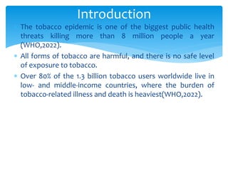 Health effects of Smoking and tobacco use.pptx