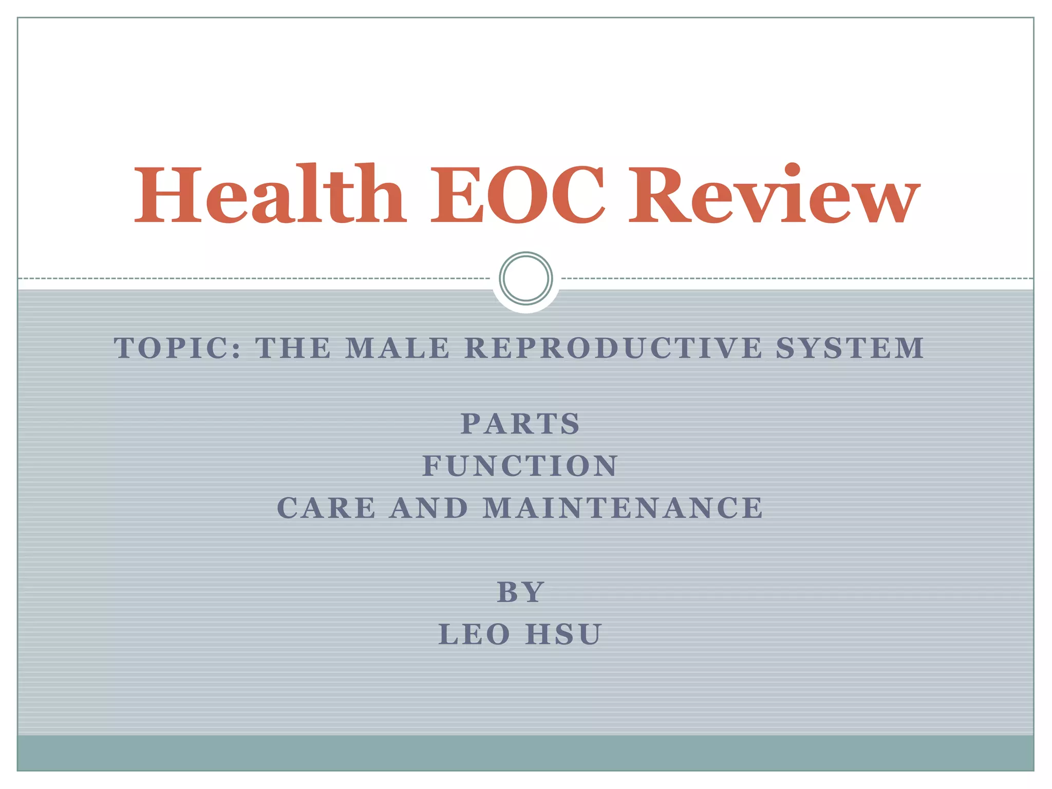 Health EOC Review | PPTX