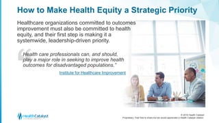 Health Equity: Why it Matters and How to Achieve it | PPTX