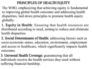 Health Equity and Health Disparities Explained | PDF