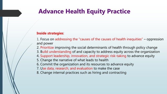 health equity | PPTX | Health Insurance | Insurance