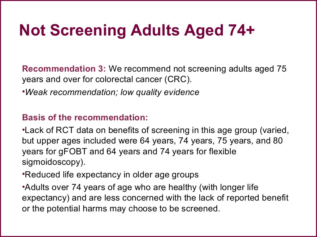 Colorectal Screening Evidence Colonoscopy Screening Guidelines colorectal-screening-evidence-colonoscopy-screening-guidelines