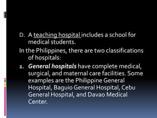 Health facilities | PPT