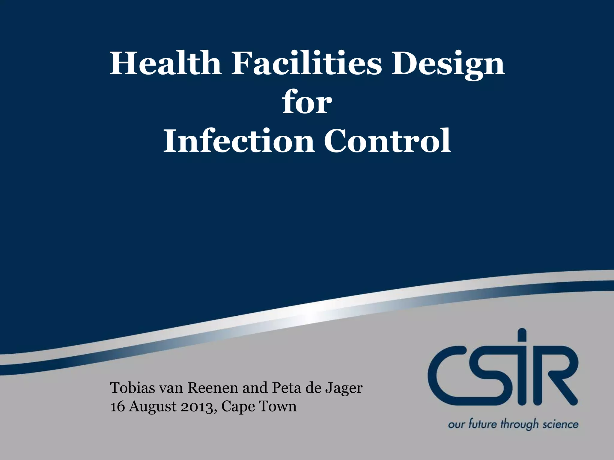 Health facility design for infection control | PPTX
