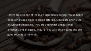 Health factors of cloves | PPTX