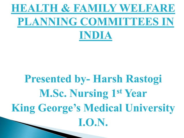 family welfare committees | PPTX | Reproductive Health | Diseases and ...