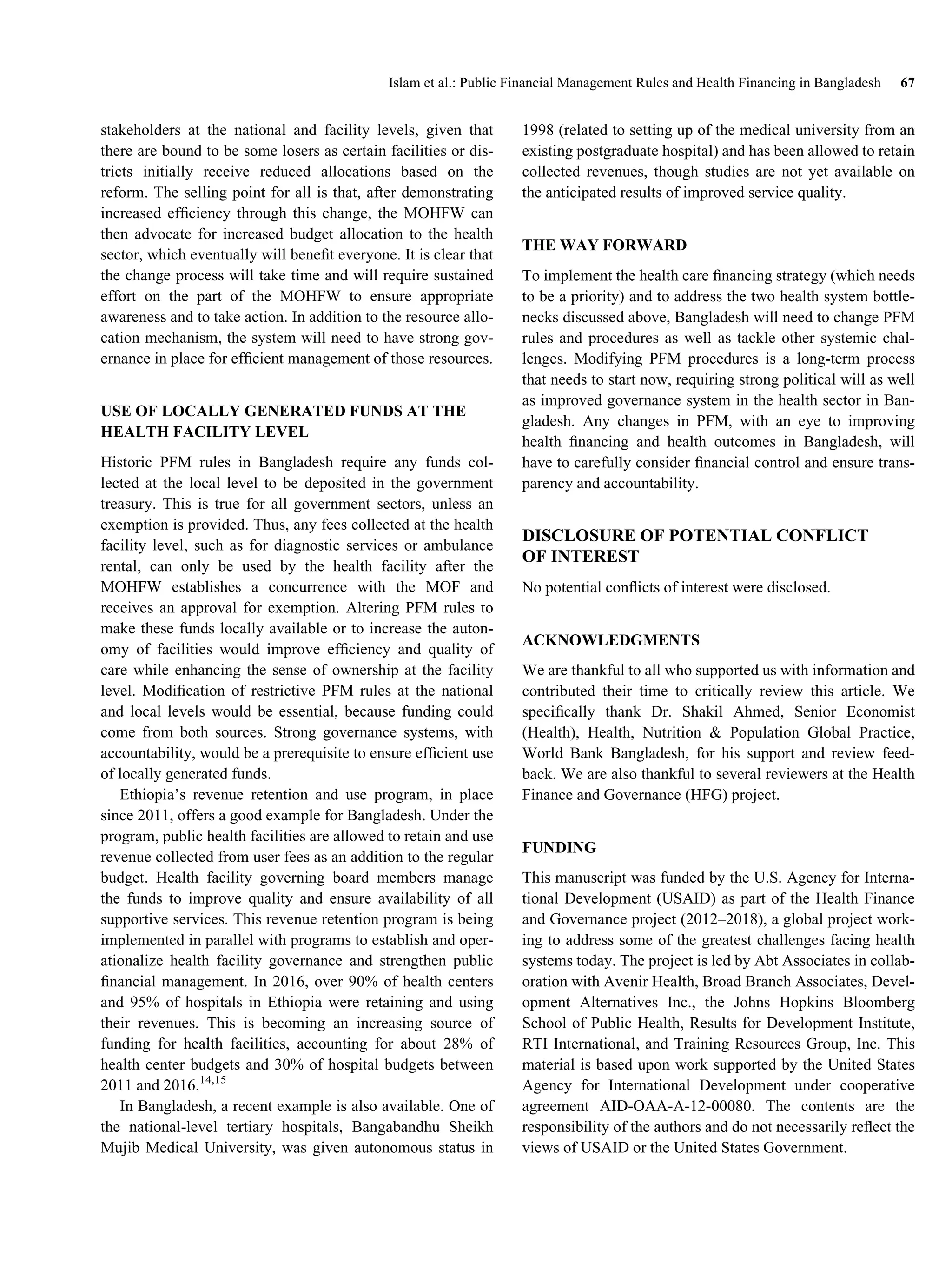 Health financing in bangladesh why changes in public financial ...