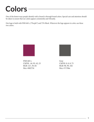 Healthfirst brandguide example | PDF