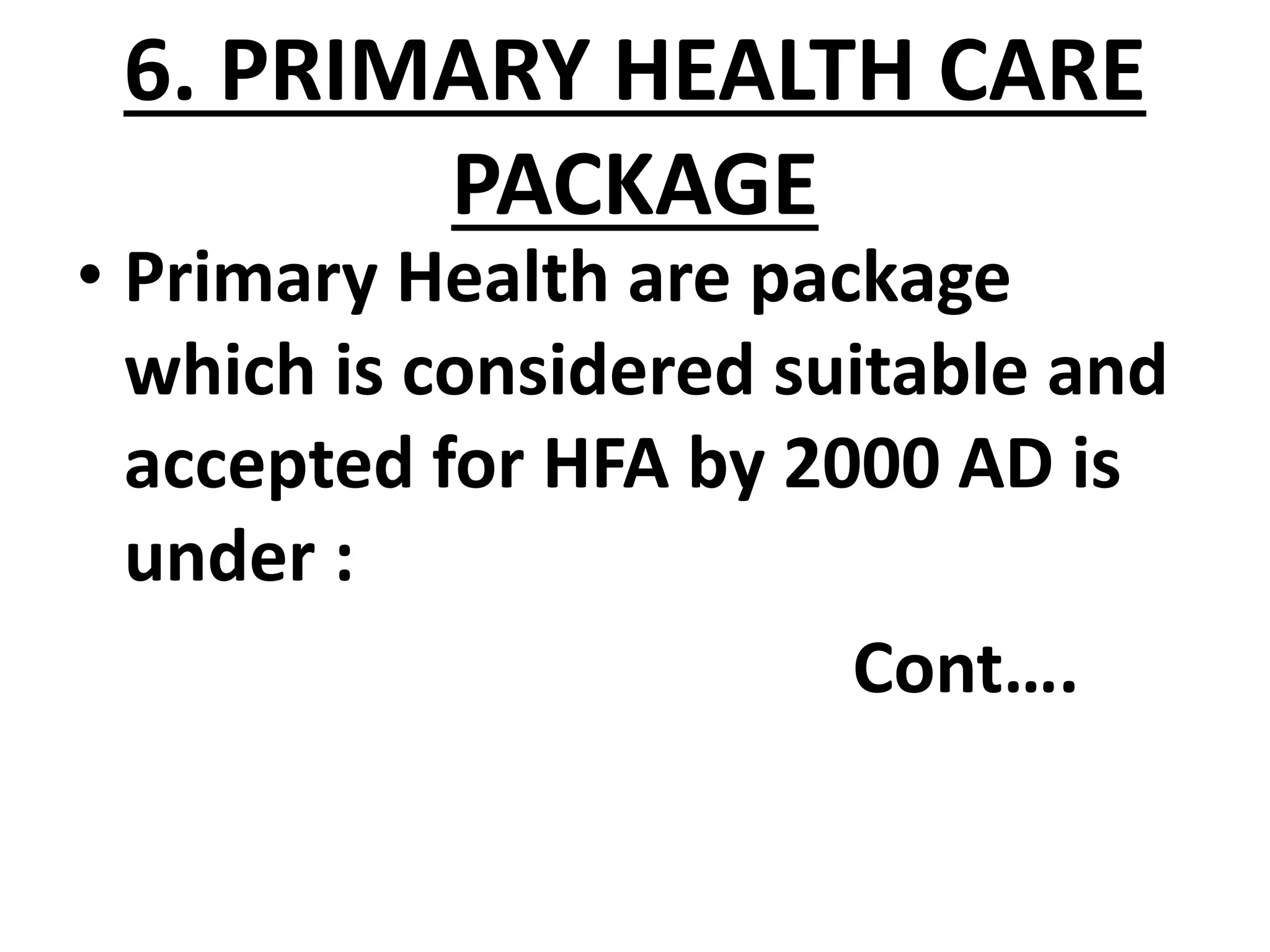 HEALTH FOR ALL | PPTX