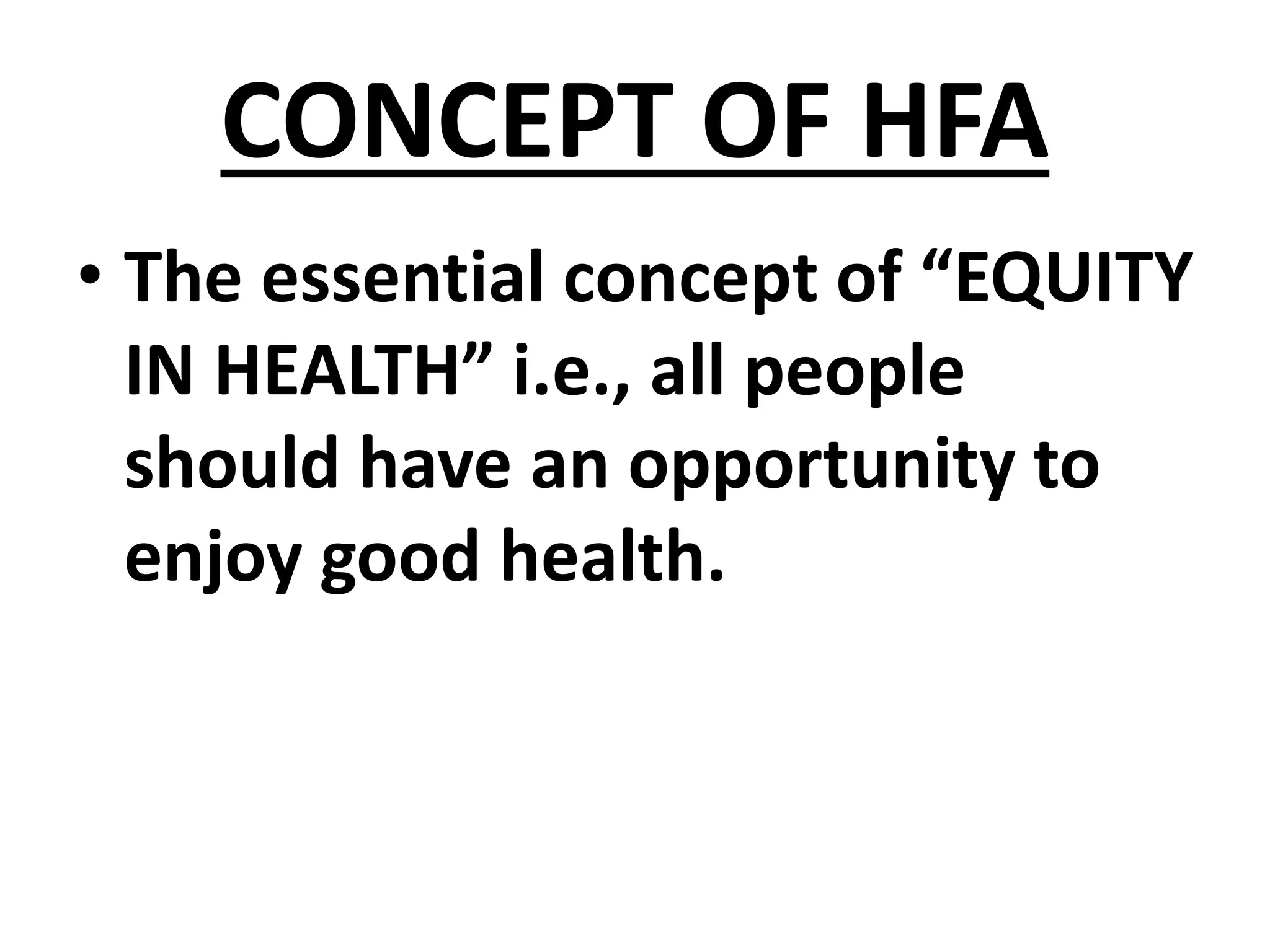 HEALTH FOR ALL | PPTX