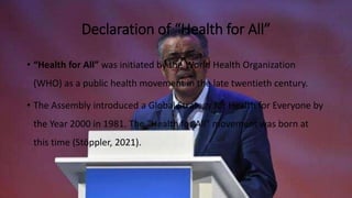 Health for all 1 | PPTX