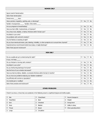 Health form | DOCX