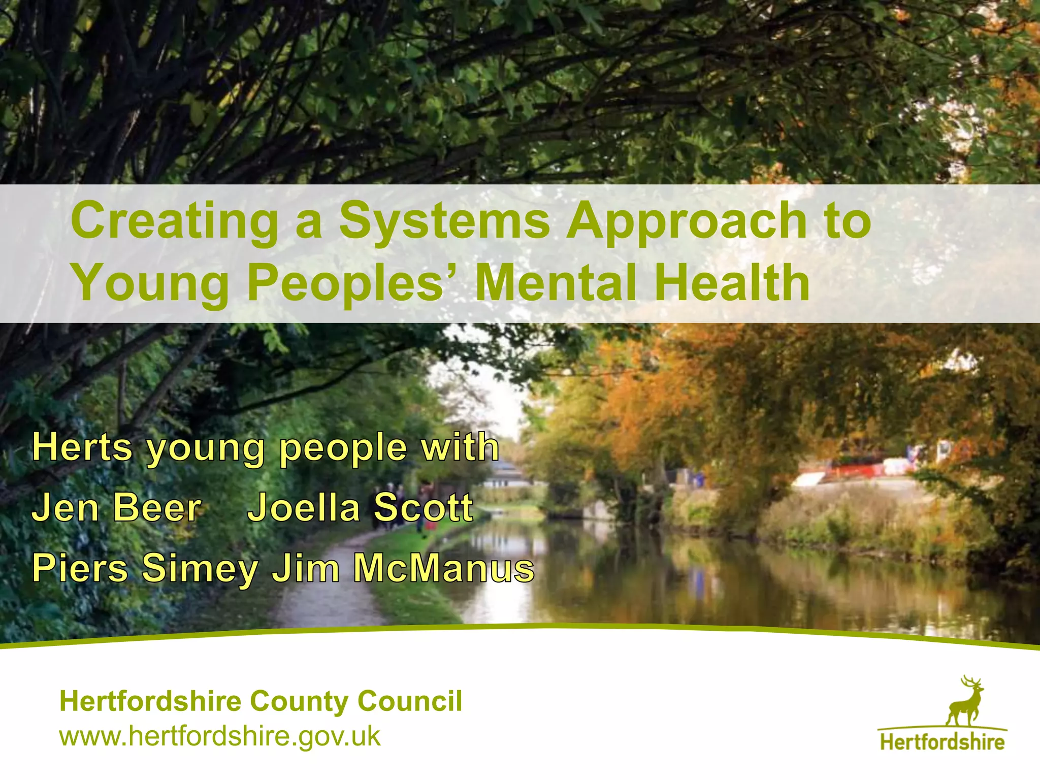 A complex systems approach to young peoples mental health | PPTX