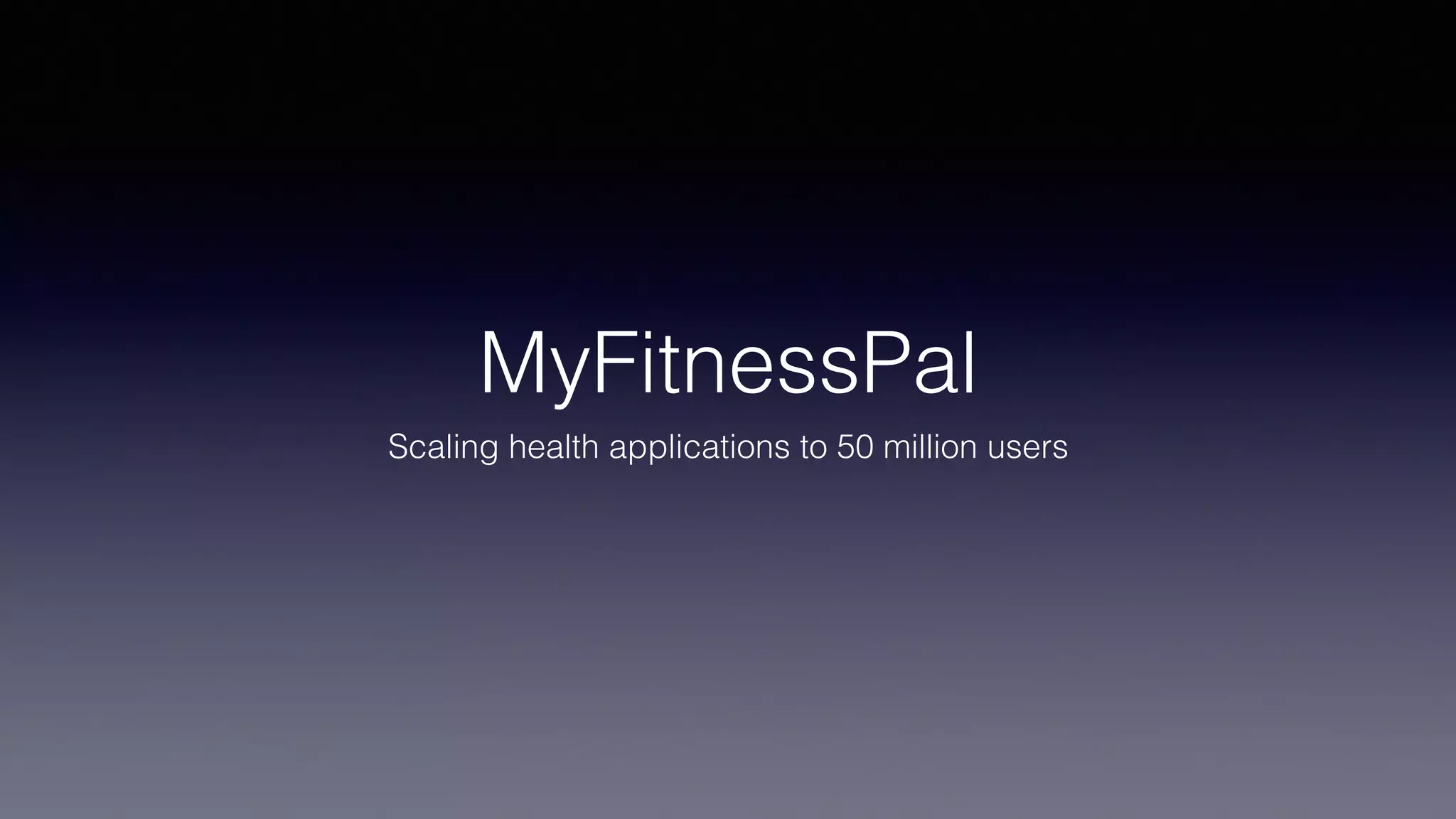HxRefactored - MyFitnessPal - Vijay Raghunathan | PPT