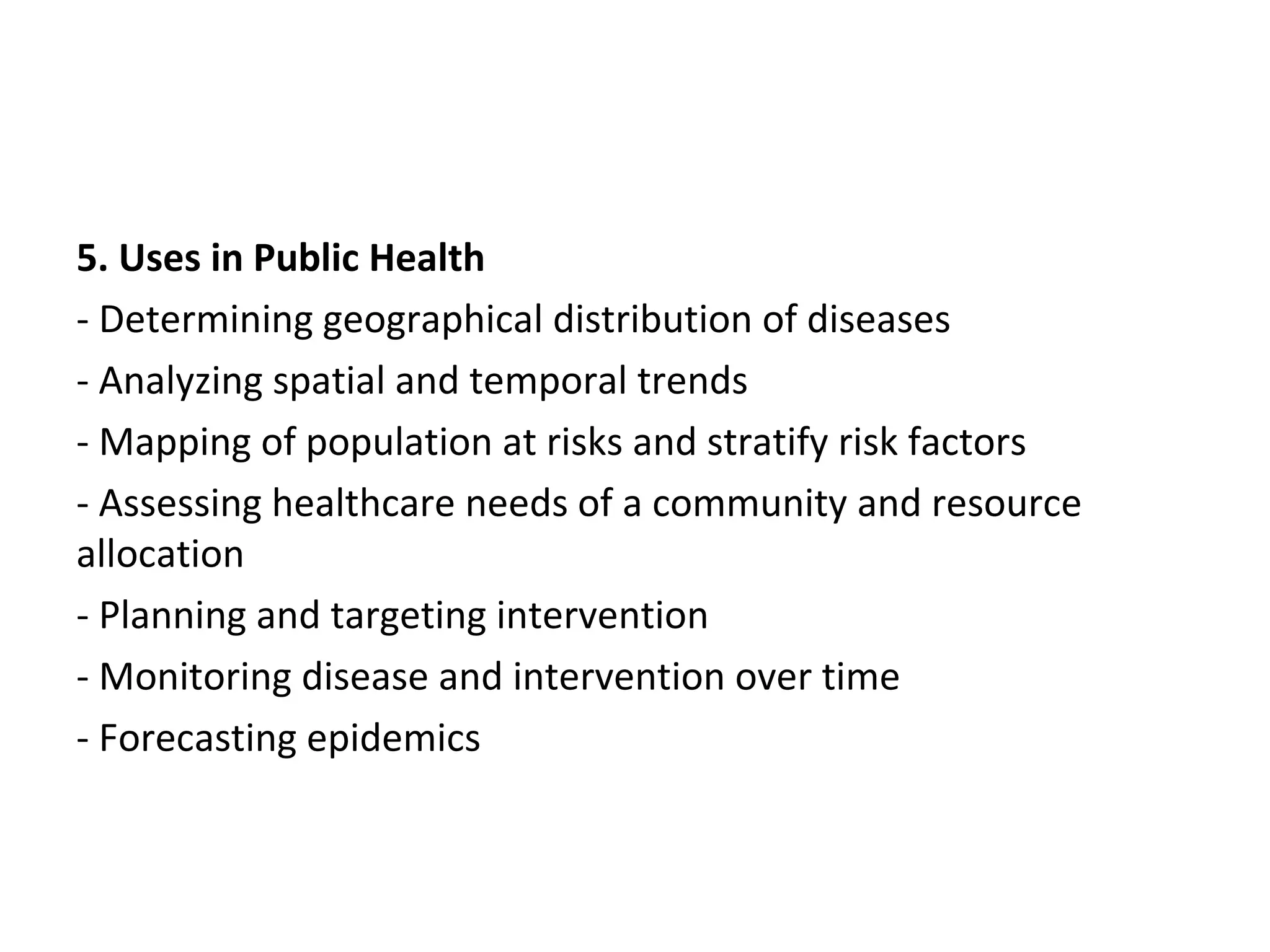 Health GIS (Geographic Information System) | PPT