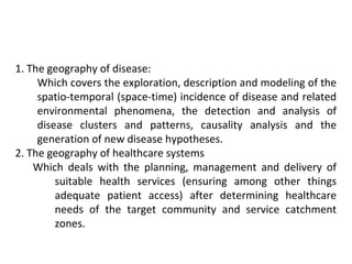 Health GIS (Geographic Information System) | PPT